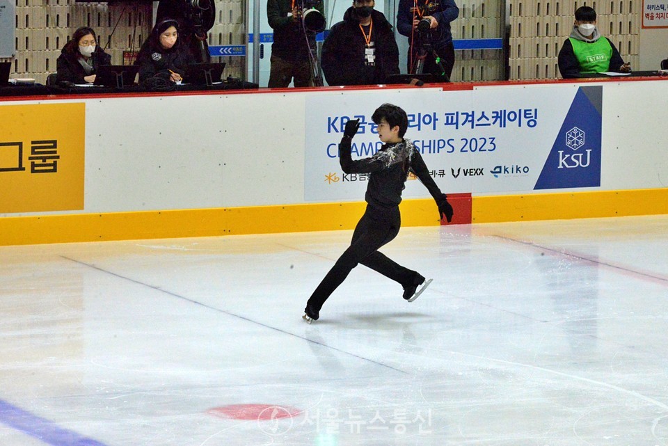 Kb금융 코리아 피겨스케이팅 챔피언십 2023차준환 남자 싱글 프리스케이팅 우승 포토 서울뉴스통신
