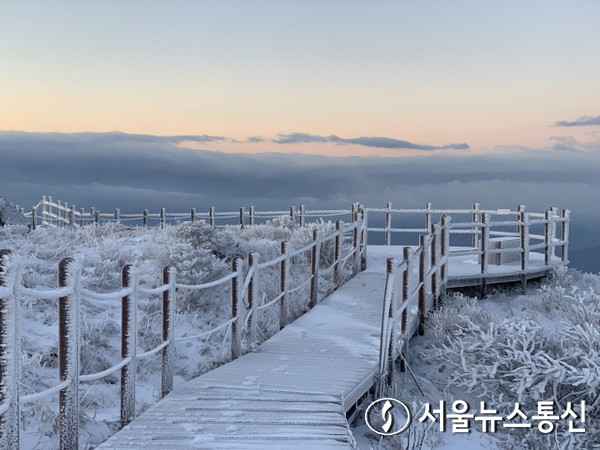 첫 눈 쌓인 지리산 노고단 - 서울뉴스통신